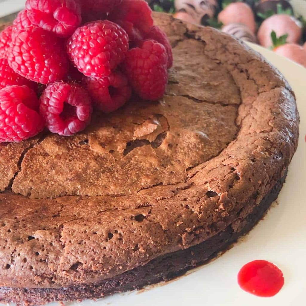 Raspberry Chocolate Torte With Raspberry Coulis - Missouri Girl Home